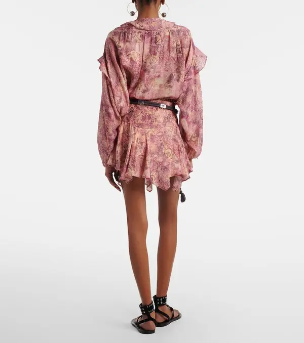 Isabel Marant Étoile Ceiva Mini Skirt - Pink