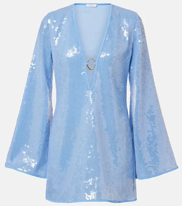 Oseree Sequined Beach Dress