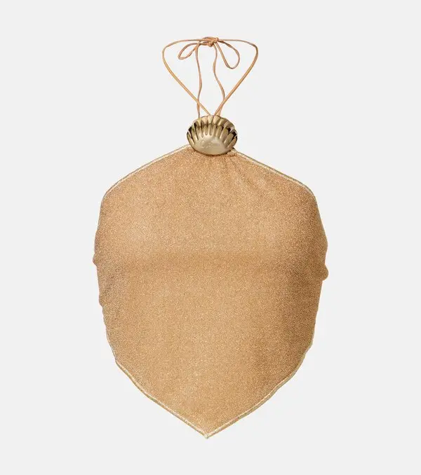 Oseree Lumière Halterneck Crop Top
