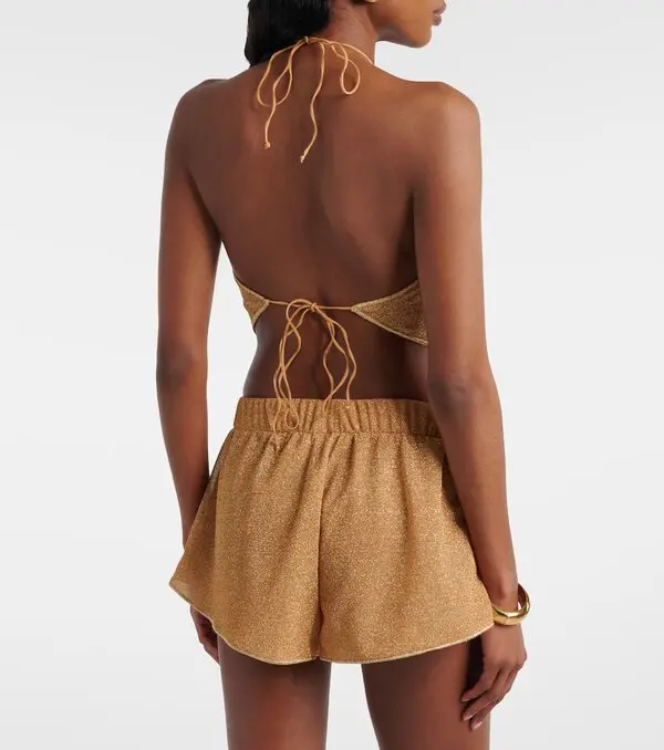 Oseree Lumière Halterneck Crop Top