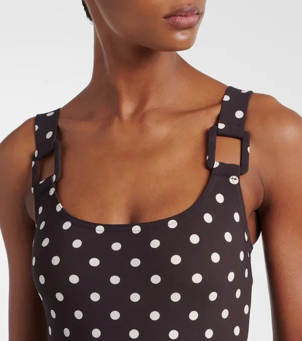 KARLA COLLETTO Polka-dot One-piece Swimsuit - Brown