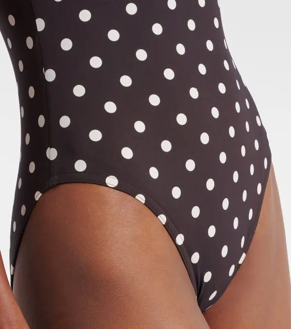 KARLA COLLETTO Polka-dot One-piece Swimsuit - Brown
