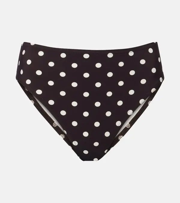 KARLA COLLETTO Polka-dot Bikini Bottom - Brown