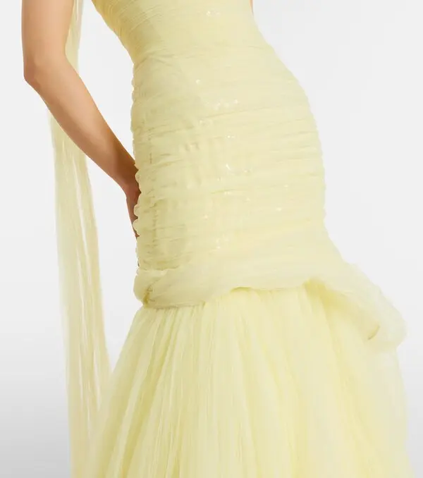 MARMAR HALIM Tulle Bustier Gown