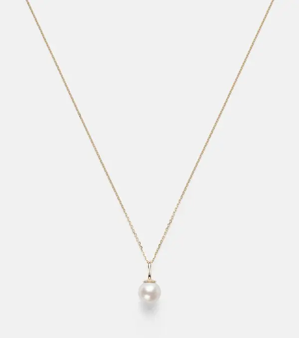 STONE AND STRAND Essential 18kt Necklace With Pearl