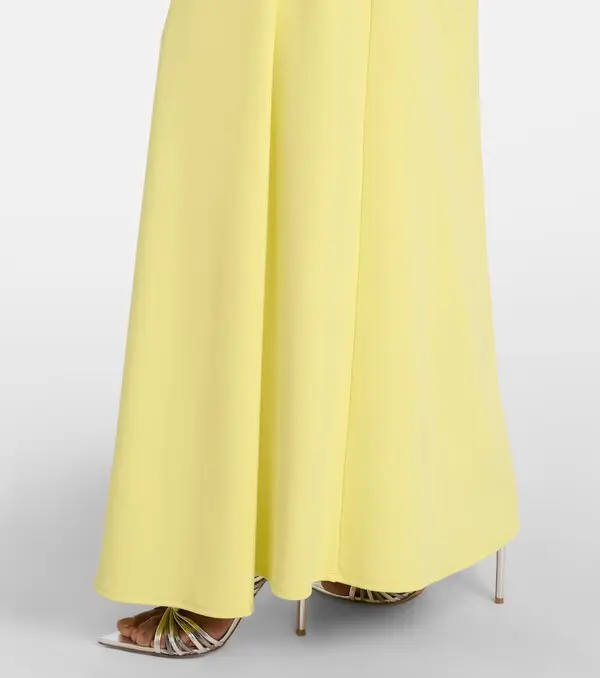 Roland Mouret Floral Appliqué Gown - Yellow