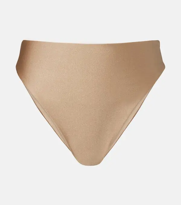 Jade Swim Incline High-rise Bikini Bottoms - Beige