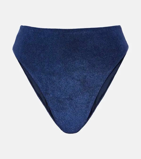 Jade Swim Incline High-rise Bikini Bottoms - Blue
