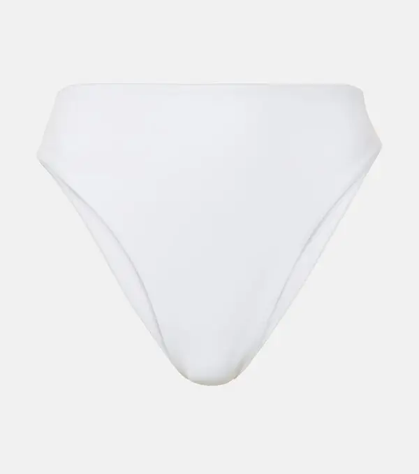 Jade Swim Incline High-rise Bikini Bottoms - White