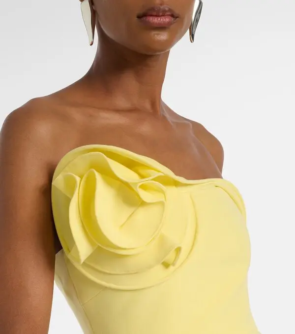 Roland Mouret Floral-appliqué Gown