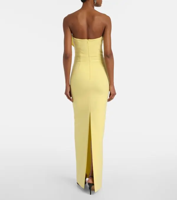 Roland Mouret Floral-appliqué Gown