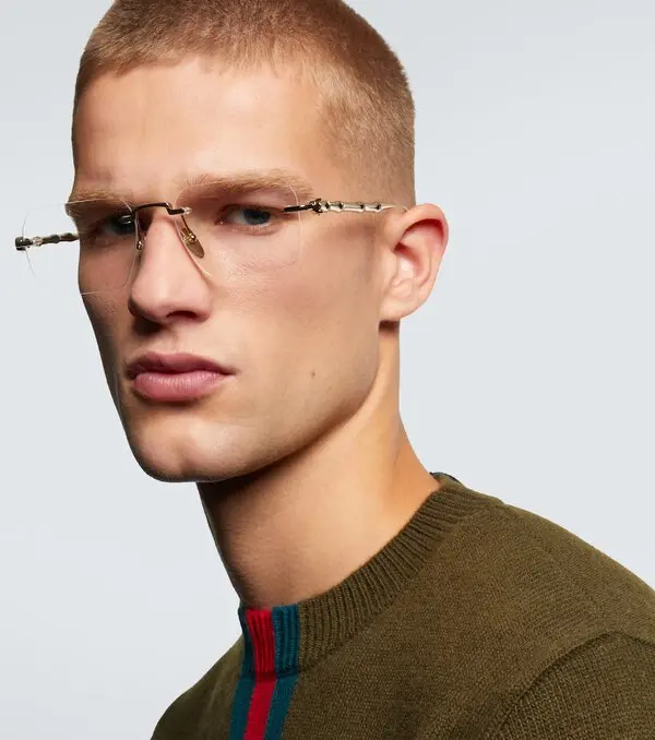 Gucci Bamboo Round Eyeglasses