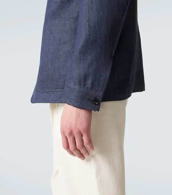 Zegna Il Conte Linen Jacket - Blue