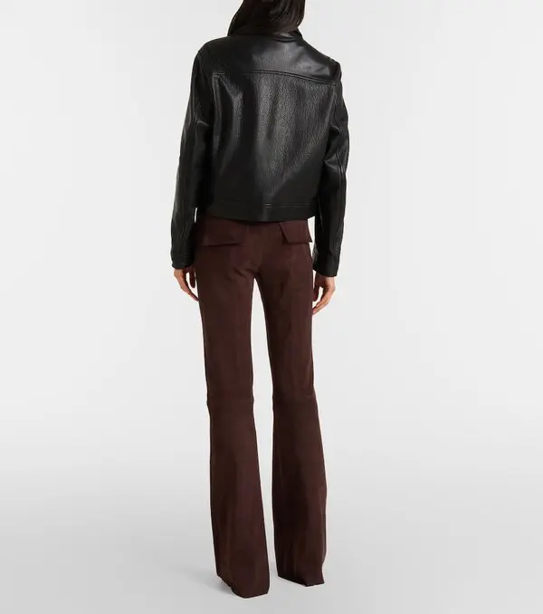 Stouls Pawlonia Suede Flared Pants