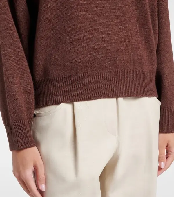 Brunello Cucinelli Cashmere Turtleneck Sweater - Brown