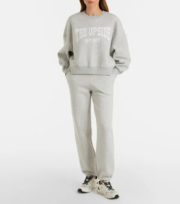 The Upside Harrison Cotton Jersey Sweatpants - Grey