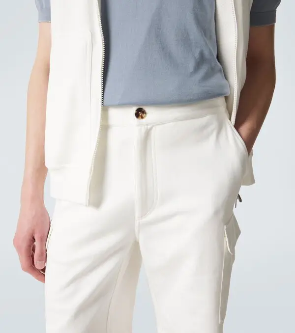 Brunello Cucinelli Cotton-blend Bermuda Shorts - White