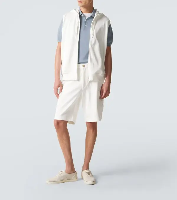 Brunello Cucinelli Cotton-blend Cargo Shorts