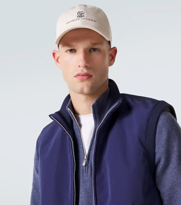 Brunello Cucinelli Baseball Cap - White