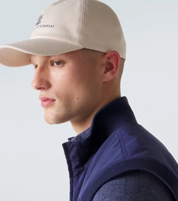 Brunello Cucinelli Baseball Cap - White