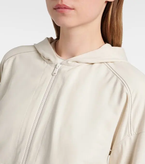 Brunello Cucinelli Monili-embellished Cotton Hoodie