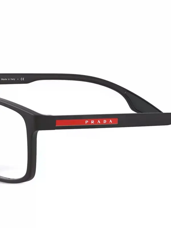 Prada Rectangle-frame Glasses - Black
