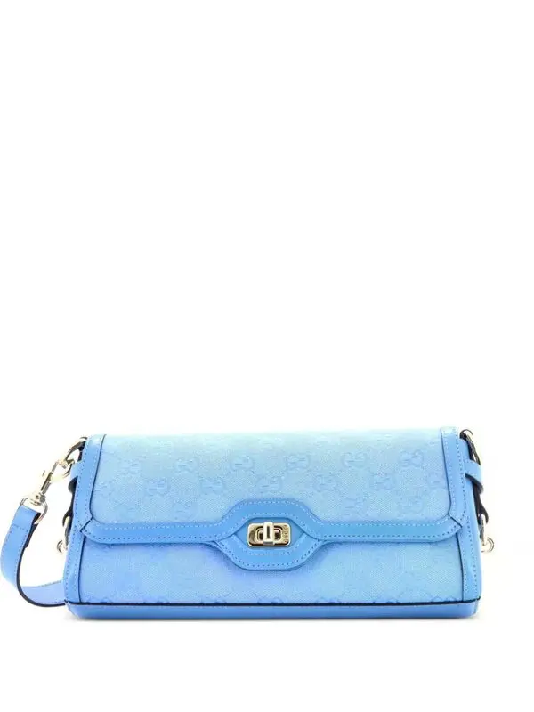 Gucci Luce Canvas Small Shoulder Bag - Blue