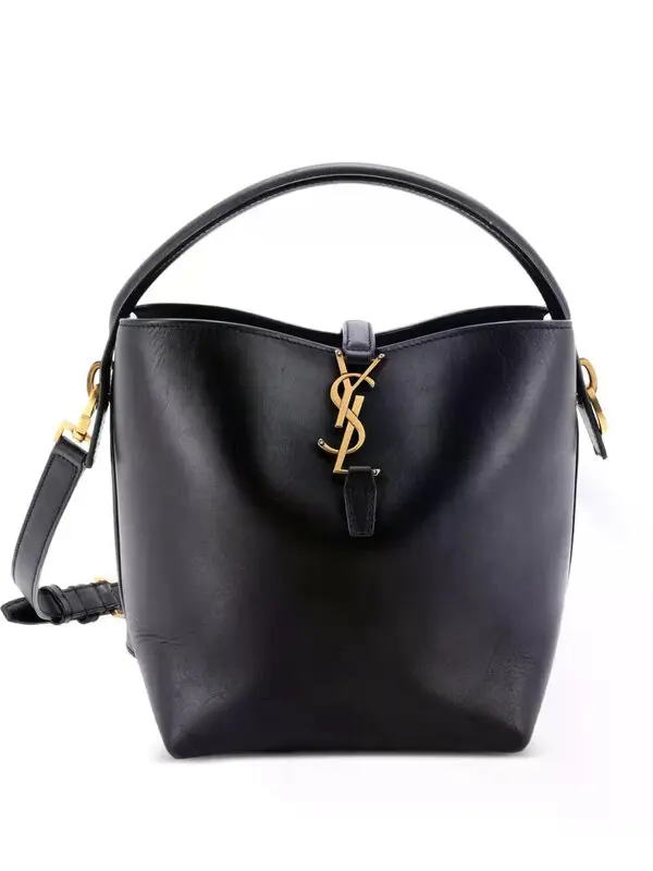 Saint Laurent Le 37 Leather Bucket Bag