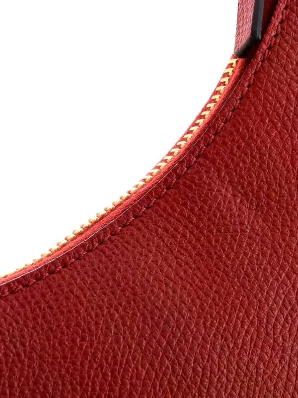 Valentino Garavani Vlogo Leather Mini Hobo Bag - Red