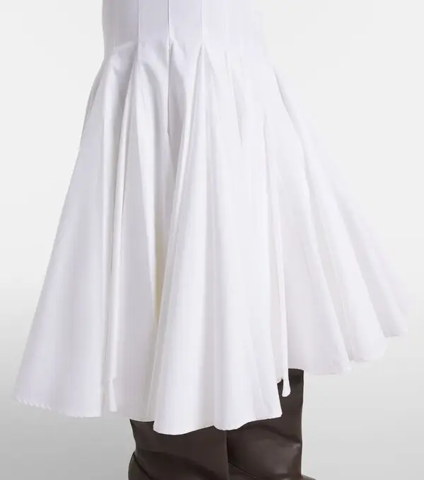 Jacquemus Agave Cotton Poplin Midi Skirt
