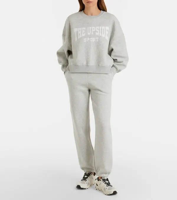 The Upside Harrison Cotton Jersey Sweatpants - Grey