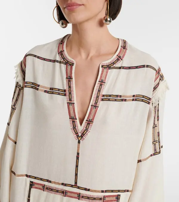 Isabel Marant Étoile Freya Silk Mini Dress - White