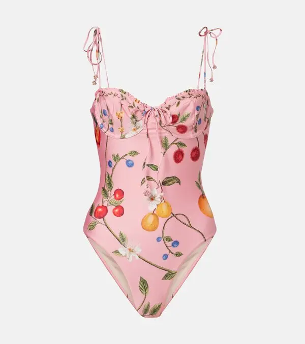 Agua Bendita Ebano Printed Swimsuit - Pink