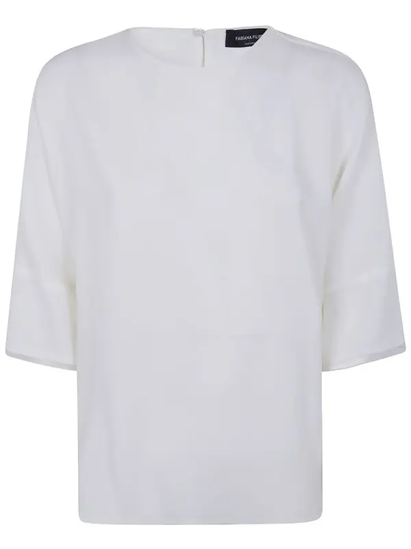 Fabiana Filippi Classic Wide Blouse - White