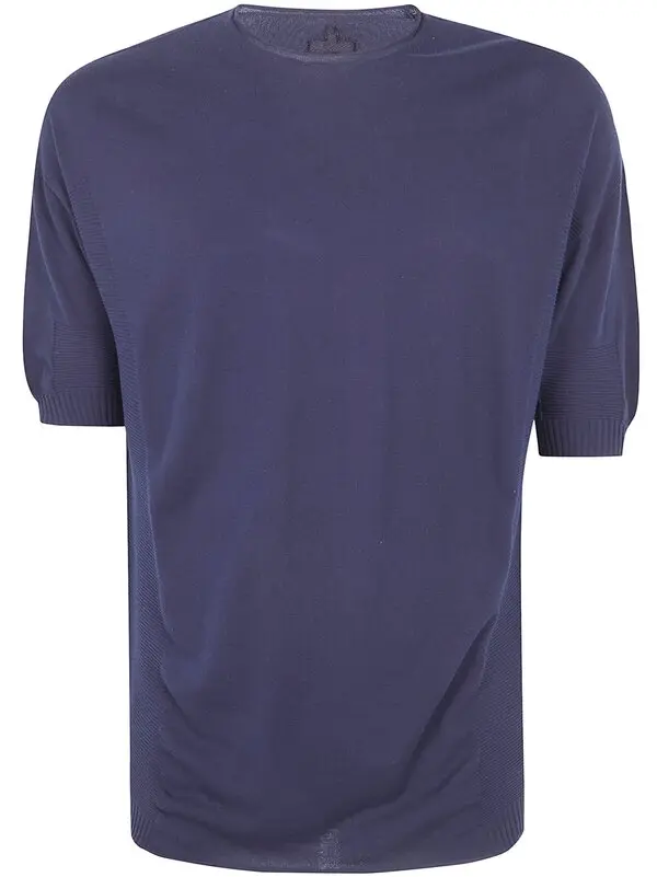 MD75 Boxi Short Sleeves Sweater - Blue