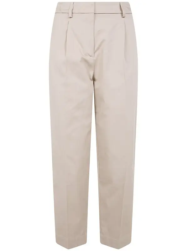 DRHOPE Elastic Waist Trousers - Yellow