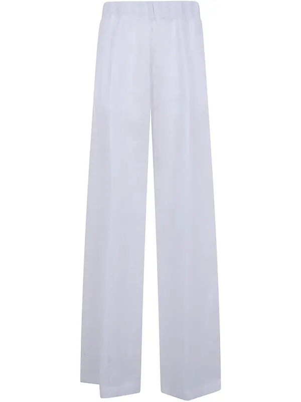 SEMICOUTURE Johnny Linen Trousers - White