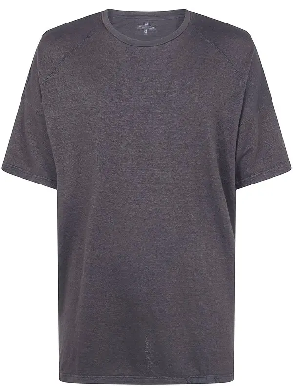 MD75 Linen Oversized T-shirt - Black