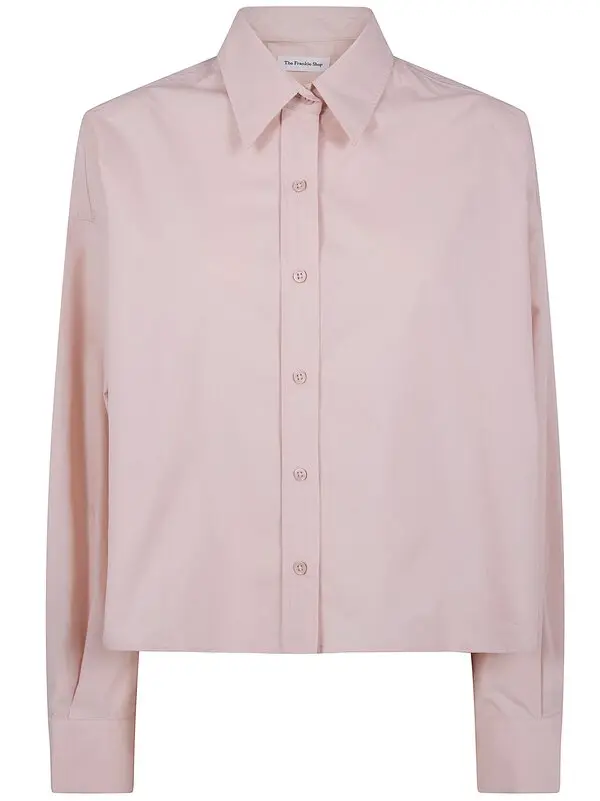 THE FRANKIE SHOP Arlen Cotton Boxy Shirt - Pink