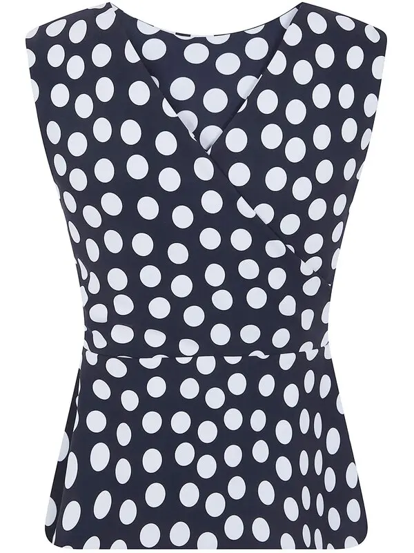 Chiara Boni La Petite Robe Oliwia Print Slim Jersey Top - Black