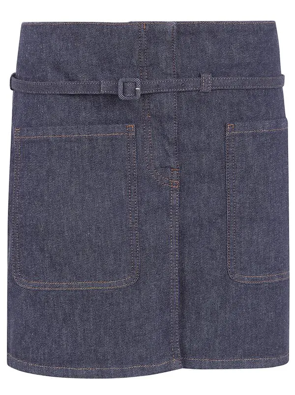 COURREGES Two Pockets Denim Skirt