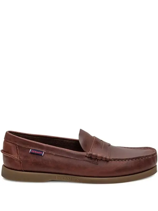 SEBAGO Dolphin Waxed Loafer - Brown