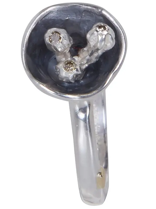 ROSA MARIA Tatoom Ring With Cognac Diamonds - Metallic