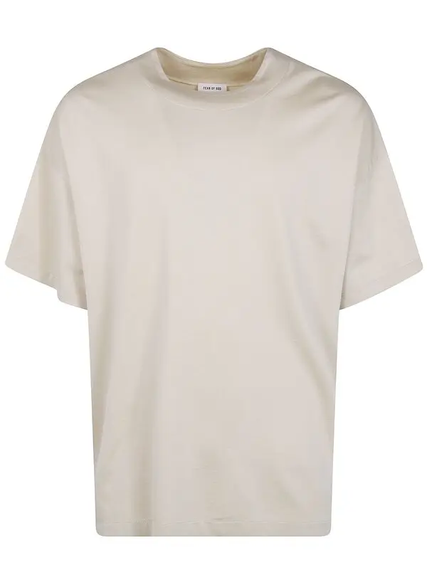 Fear Of God Clean Neck Short Sleeve Tee - White