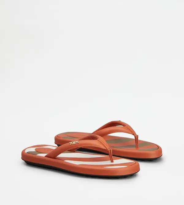 TOD'S Leather Thong Sandals