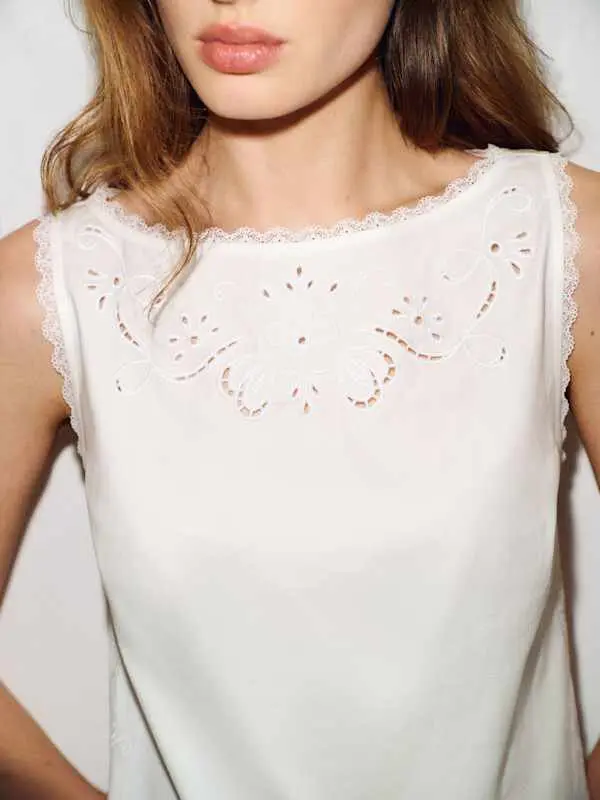 REFORMATION Fiorella Top - Ivory