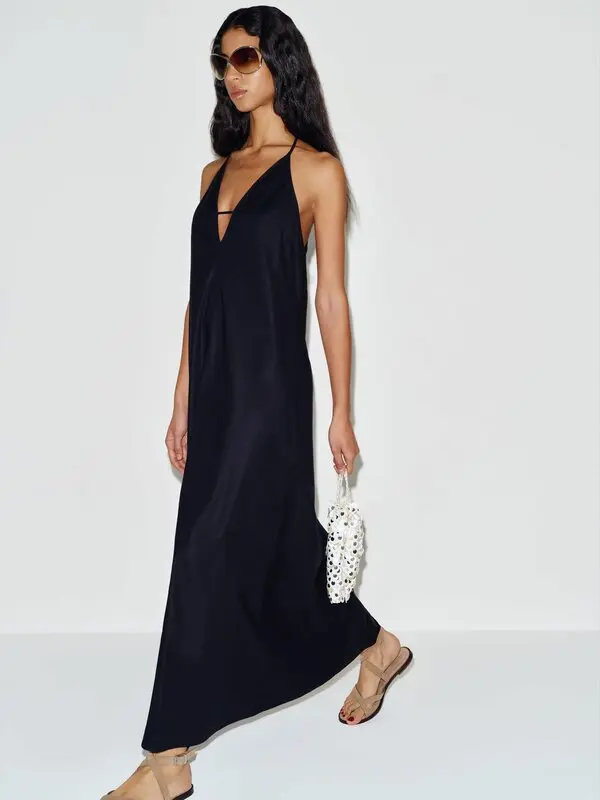 REFORMATION Brita Sack Dress - Black