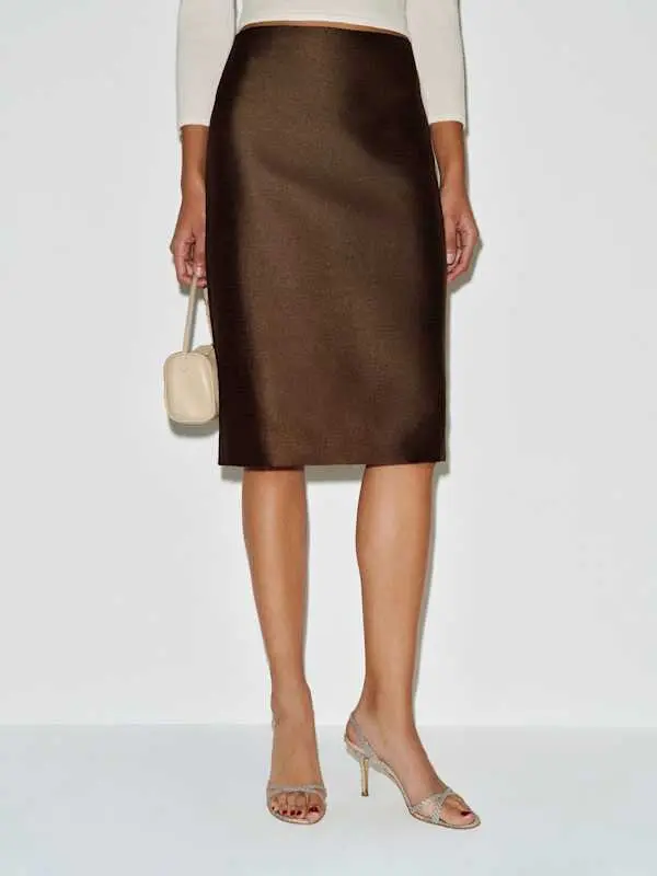 REFORMATION Fleur Column Midi Skirt