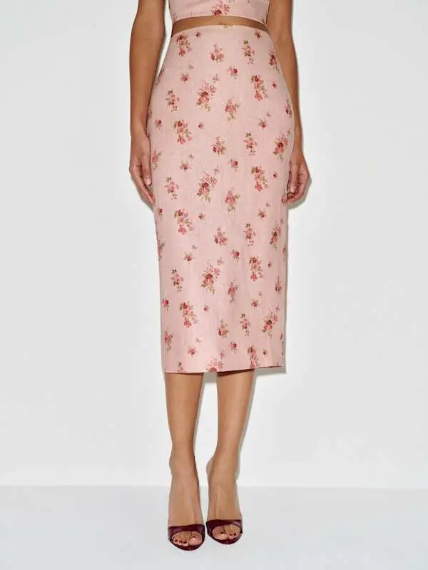 REFORMATION Fontana Linen Two-piece Set