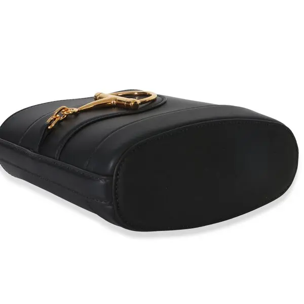 Gucci Smooth Calfskin Hasler Horsebit Bucket Bag